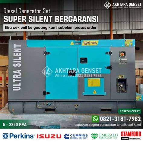 Jual Pusat Genset Surabaya 40 Kva Brand Perkins Cummins Isuzu Emerald