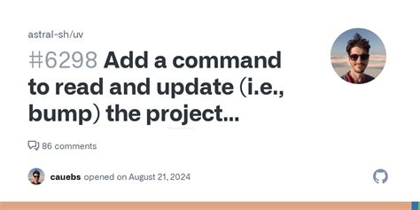 Add A Command To Read And Update Ie Bump The Project Version Eg