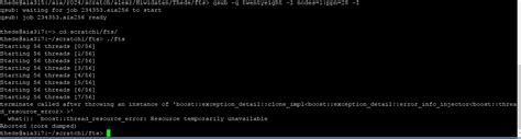 C Boostthread Resource Temporarily Not Available Stack Overflow