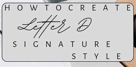 Letter D Signature Style Likhaari