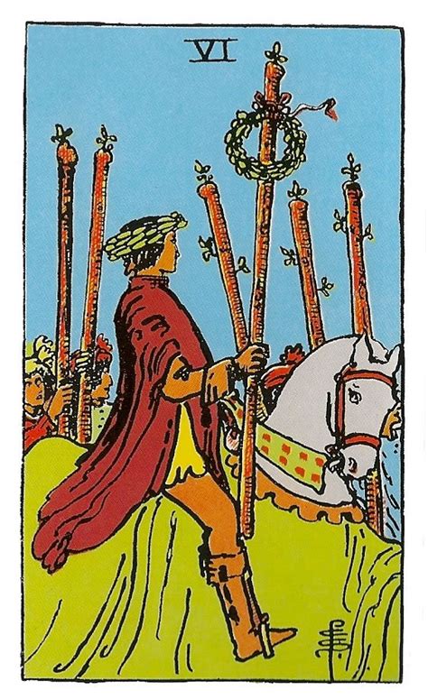 Seis De Bastos Del Tarot Tarot Gratis