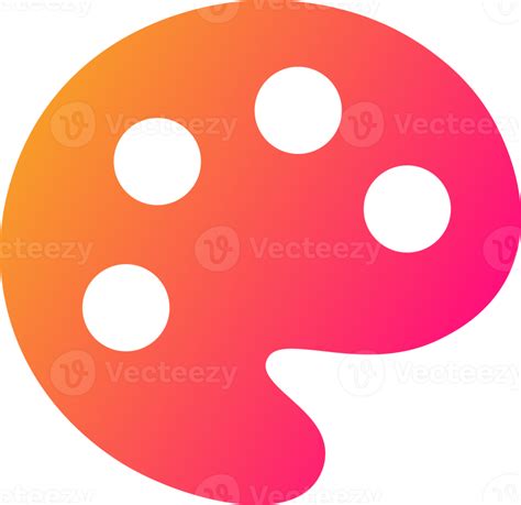 Palette Icon In Gradient Colors Art Signs Illustration 21967351 Png