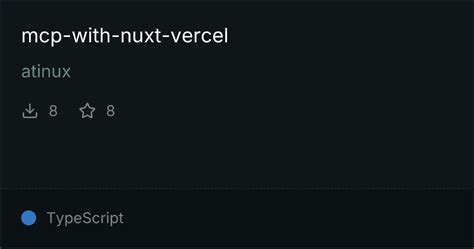 Nuxt MCP Server on Vercel | Glama