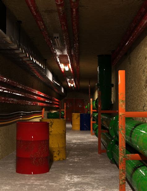 Ut Utility Tunnel Daz 3d