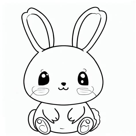 Desenhos De Um Coelhinho Fofo Para Colorir E Imprimir Colorironlinecom