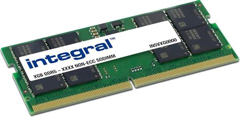 Integral 32GB DDR5 RAM 4800MHz SODIMM Laptop Notebook MacBook ...