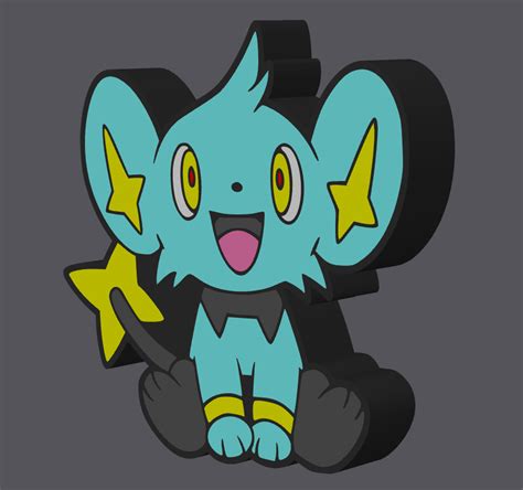 Stl File Pokemon Shinx Led Lightbox 🐉・3d Printer Design To Download・cults