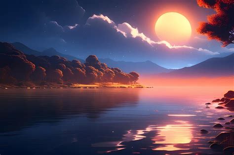 Premium Photo View Of Nature Peaceful Landscape