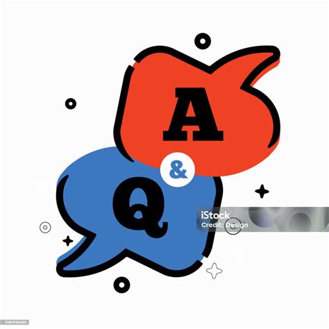 質問と回答の行アイコンはqと細い黒線の文字実線青と黄色のバブルを持つfaqアウトライン記号として設計されています アイコンのベクターアート