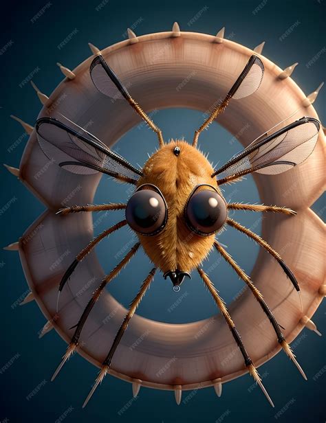 premium photo mosquito bugs virus dengue virus ai generated