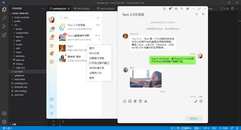 Tauri2 0 Vite5聊天室 vue3 tauri2 element plus仿微信 tauri聊天应用 xiaoyan2017 博客园
