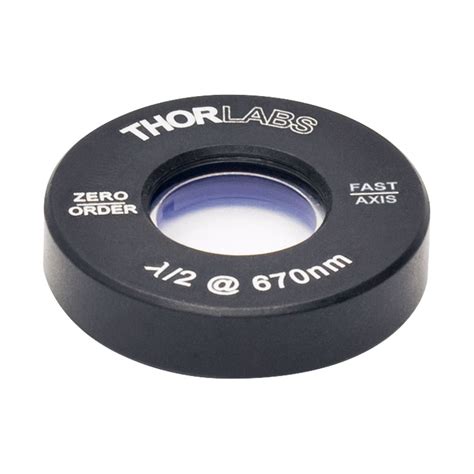 Thorlabs Wph05m 670 Ø1 2 Zero Order Half Wave Plate Ø1 Mount 670 Nm