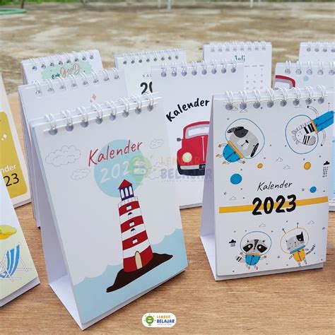 Jual Kalender 2023 Aesthetic Kalender Meja Mini Kalender Duduk Kecil