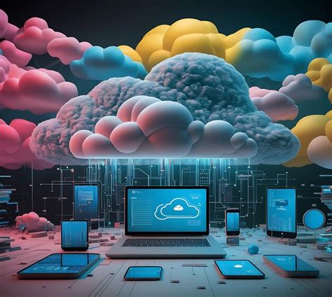 Cloud Systems Technology Premium Ai Generated Image