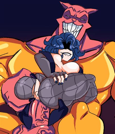 Rule 34 1boy 1girls 2d Anus Ass Biceps Biting Lip Blue Hair Bubble