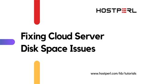 Hostperl Web Hosting Solutions On Linkedin Fixing Cloud Server Disk
