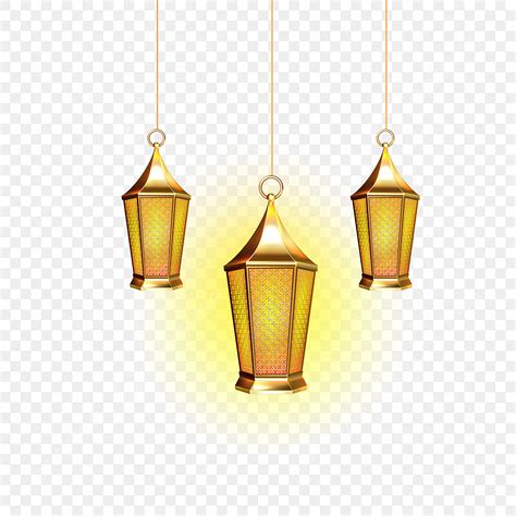 Ramadan Kareem Lantern Vector Png Images Golden Ramadan Festival