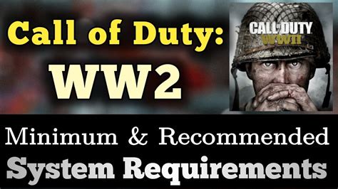 Configuration Minimum Cod Ww2 The Best Settings For Cod Ww2 Setup