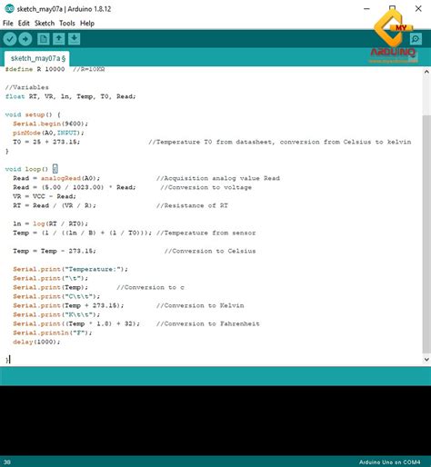 สอนใช้งาน Arduino Analog Thermistor Temperature Sensor Waterproof Ntc