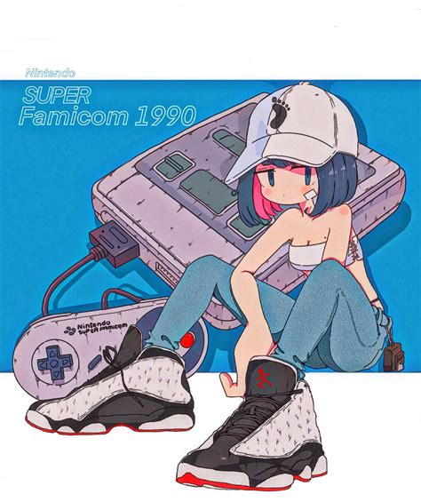 Nao97122 Air Jordan Nintendo Original Super Famicom Highres Revision 1girl Air Jordan 13