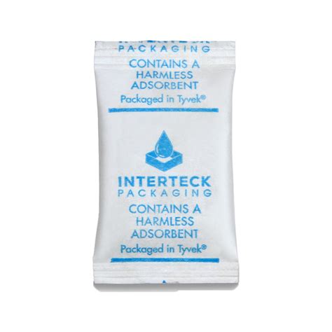 Desiccant Private Labeling Low Minimums Interteck Packaging