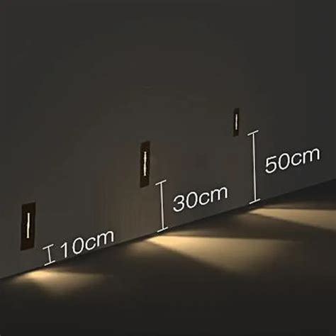 ₩18 570에서 오목한 3w Led 계단 조명 사각형 계단 램프 Ac85 265v 실내 Led 벽면 스캔 조명 계단 계단 복도