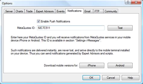 Metaquotes Id In Metatrader Mobile Terminal Mql5 Articles