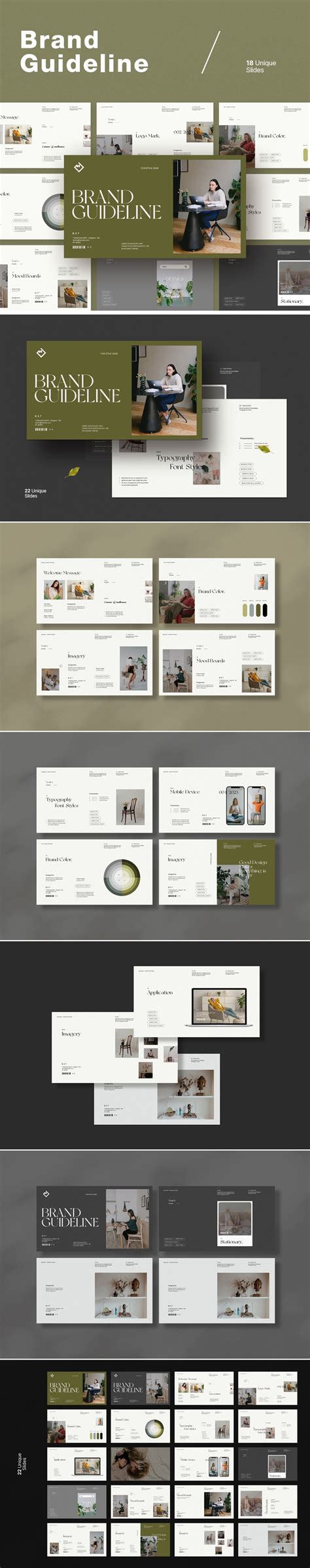 Freepiker Brand Guideline Presentation Template