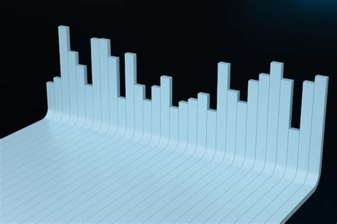 Premium Photo 3d Rendering Graph Chart Background Business Graph