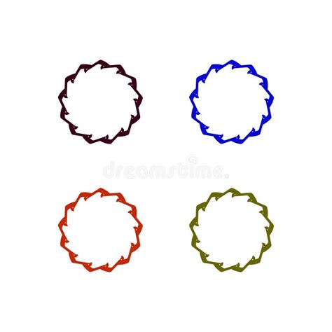 Colorful Circle Illustration Logo Stock Vector Illustration Of Shadow