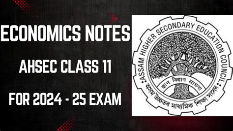 Correlation Analysis Ahsec Class 11 Economics Chapterwise Notes
