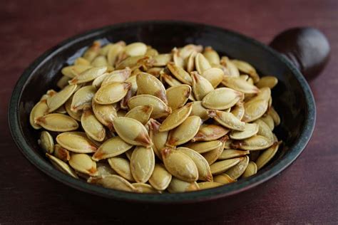 Roasted Squash Seeds Pumpkin Butternut Acorn The Pesky Vegan