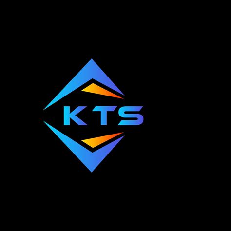 Kts Abstract Technology Logo Design On Black Background Kts Creative