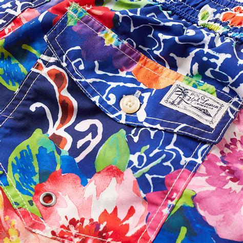 Polo Ralph Lauren Floral Traveller Swim Short Navy And Multi End Jp