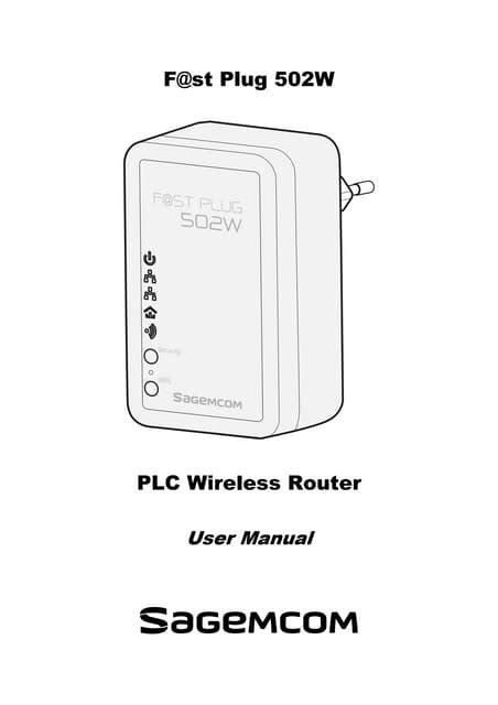 Sagemcom F St Plug 502w Powerline Wi Fi Extender User Guide Pdf Internet Computing