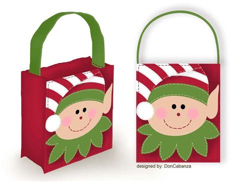 Elf Felt Bag For Christmas Ornaments