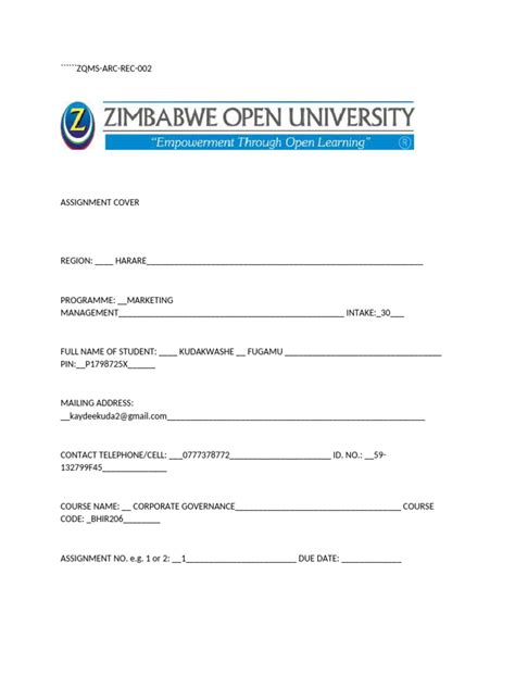 Corporate Governance Assinmnt 1 2022 Pdf Governance Corporate Governance