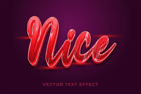 Premium Vector Nice 3d Text Style And Lance Effect