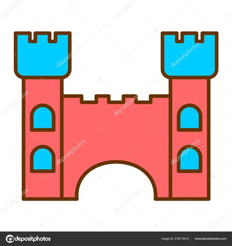 Castle Modern Icon Vector Illustration Stock Vector By ©muhammadatiq