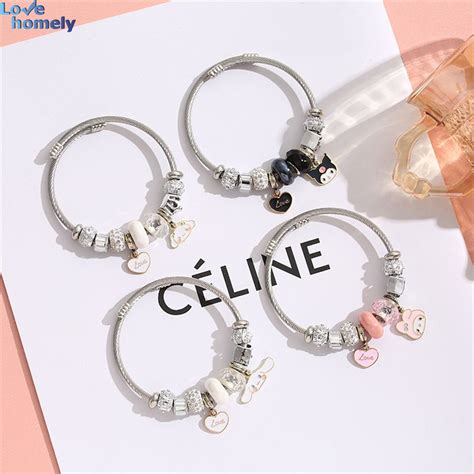 Sanrio Love Bell Bracelet Pulseira Contas De Amor Boudoir