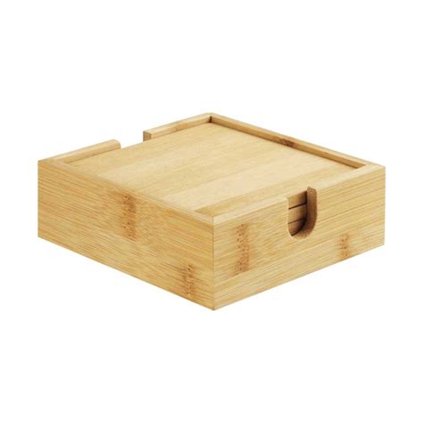 Bamboo Tea Coasters With Case No Printing Selling Tumblers With Printing Inside A UAE