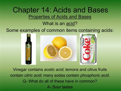 Chapter 14 Acids And Bases