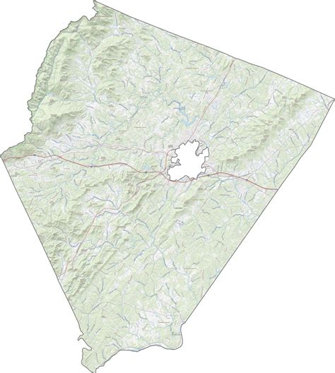 Albemarle County Map Virginia Us County Maps