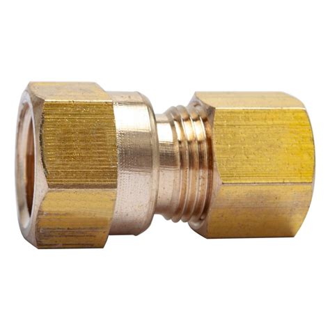 Ltwfitting 5 16 In O D Comp X 1 4 In Fip Brass Compression Adapter Fitting 5 Pack Hf665405