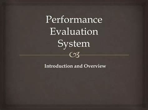 Ppt Performance Evaluation System Powerpoint Presentation Free