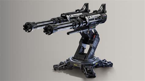 Sci Fi Turret And Crate Finished Projects Blender Artists Community