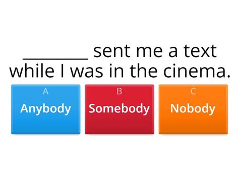 Everybody Somebody Anybody Nobody Etc Quiz