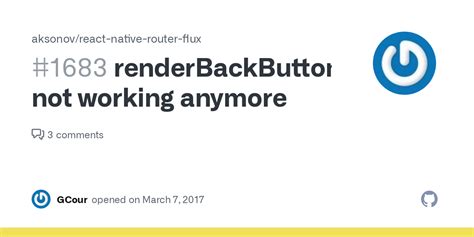 Renderbackbutton Not Working Anymore · Issue 1683 · Aksonovreact