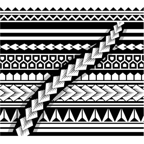 Polynesian Tattoo Sleeve Pattern Vector Samoan Sketch Forearm Foot