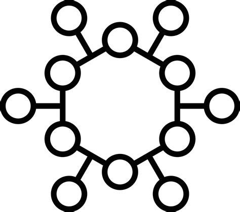 Atom Structure Outline Icon 9238061 Vector Art At Vecteezy